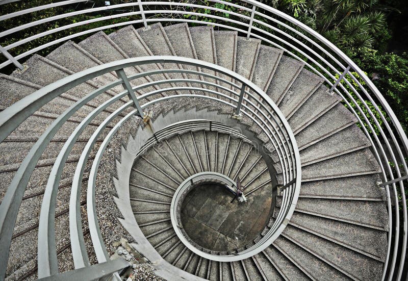Beautiful spiraling stairs stock image. Image of perspective - 20396617