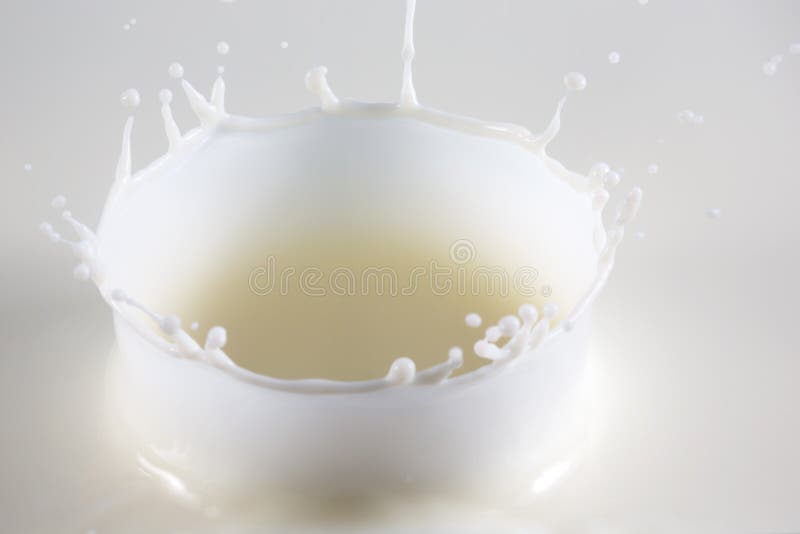 Beautiful Splash of Natural Milk Stock Photo - Image of fall, drink ...