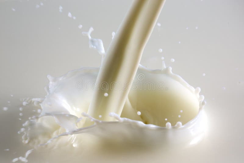 Beautiful Splash of Natural Milk Stock Image - Image of diet, copyspace ...
