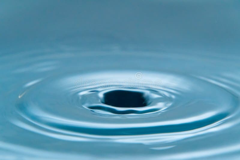 Beautiful Splash of Water Drop on Water Surface, Macro Photo Stock ...