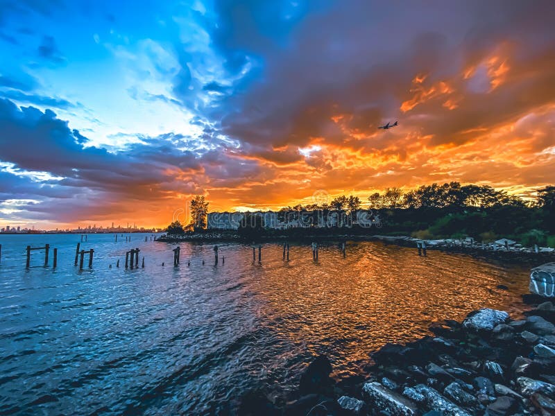 Beautiful and Splendid View of the Bronx River. Stock Photo - Image of ...