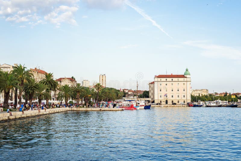 Beautiful Split editorial image. Image of copyspace, seafront - 45183520