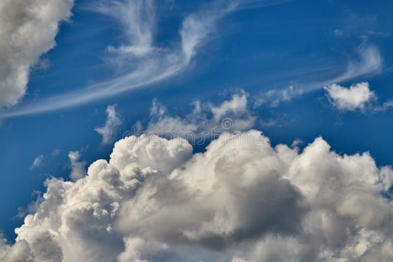 Beautiful, Spring Clouds in the Blue Sky Stock Photo - Image of blue ...