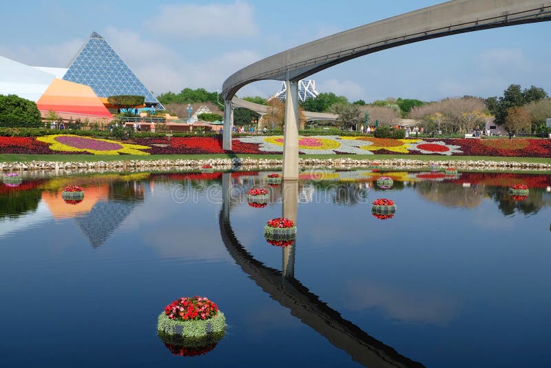 Beautiful Spring Colors at Epcot Editorial Image - Image of florida ...