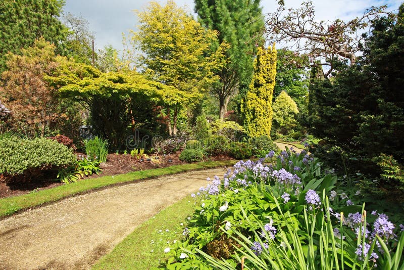 Beautiful spring garden stock image. Image of botanical - 31335747