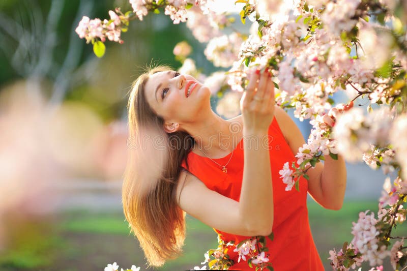 Beautiful Spring Girl stock photo. Image of beautiful - 32120696