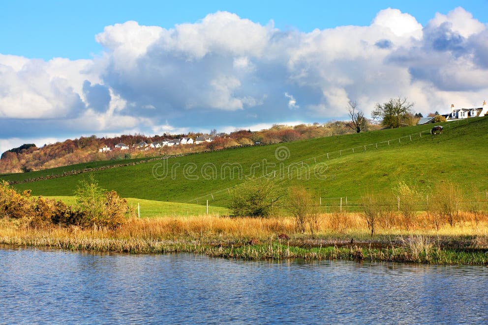 Beautiful Spring Landscape, Scotland Stock Photo - Image of landscape ...