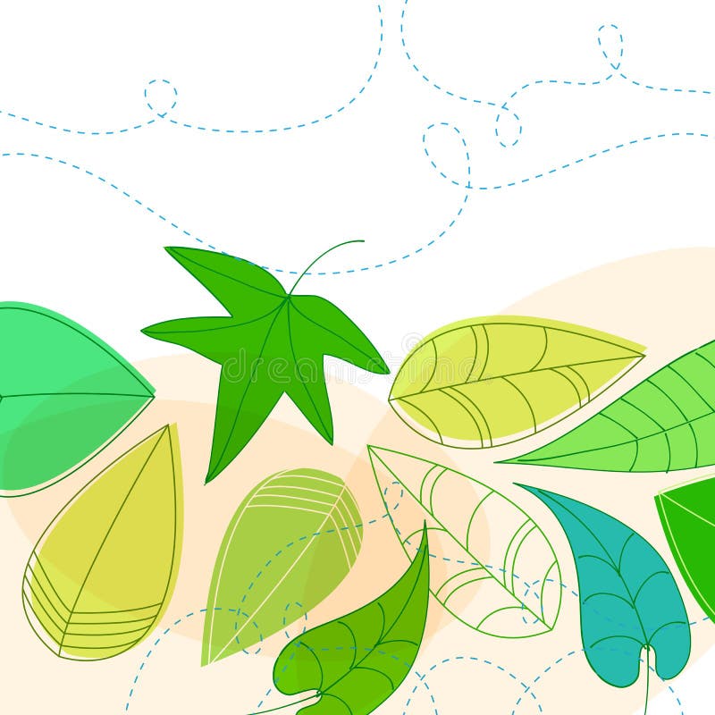 Beautiful spring leaves stock vector. Illustration of elegant - 25659787