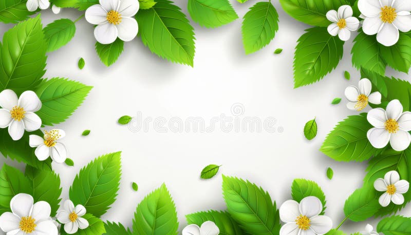 Beautiful Spring Minimalistic Abstract White Background for Modern ...