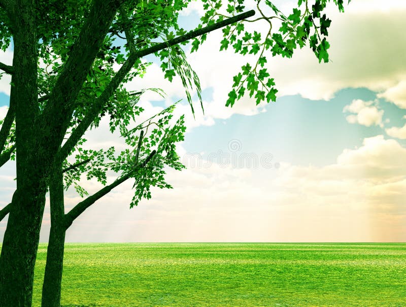 Beautiful spring scenery stock photo. Image of blue, seasonal - 5866084