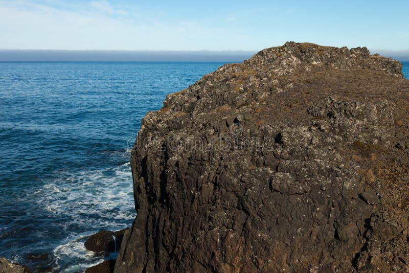 Beautiful Spring Sea Landscape of Iceland Stock Photo - Image of rock ...