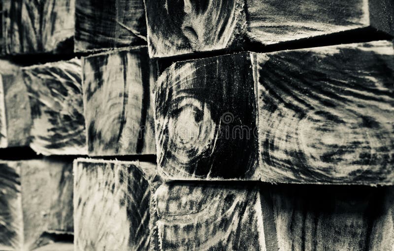 Stack of Wooden Square Objects Unique Background Photo Stock Image ...