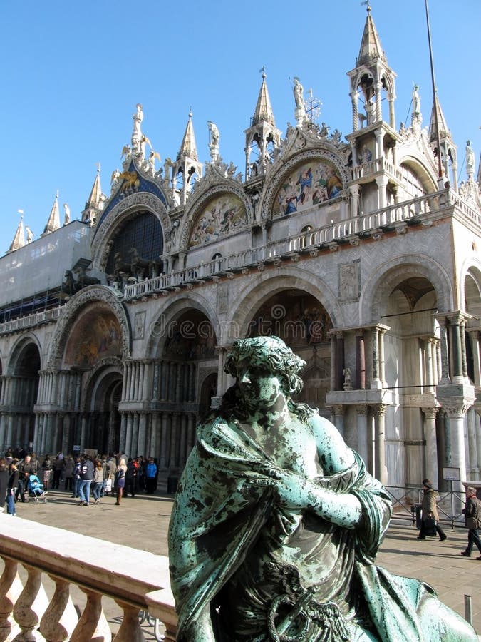Beautiful square in Venice editorial stock photo. Image of venice ...