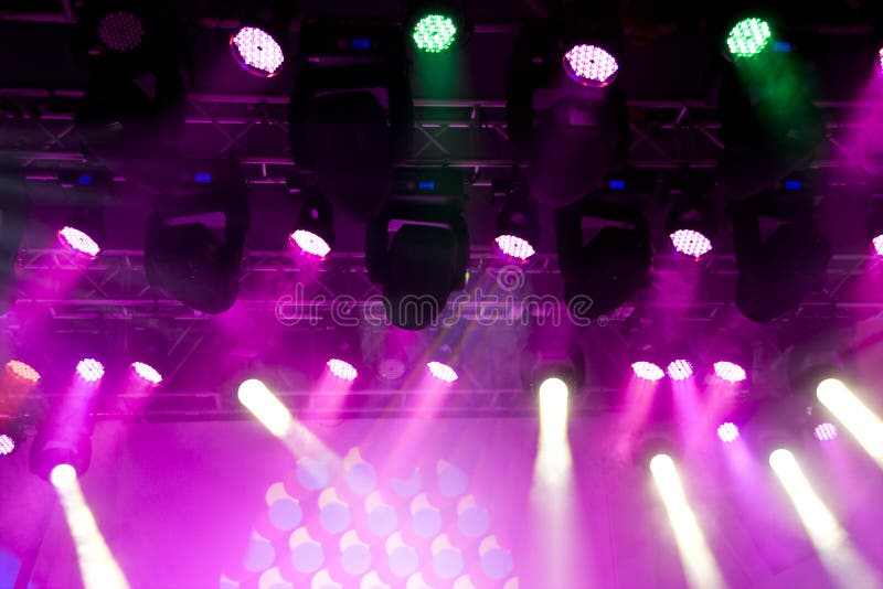Beautiful stage lighting stock photo. Image of clubbing - 14421498