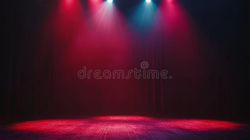 The Beautiful Stage Lights with Lighting on the Stage, Made by AI ...