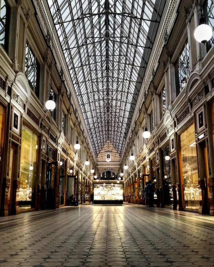 Inside the Glass Interior. Passage Editorial Stock Photo - Image of ...