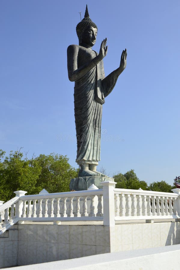 A Beautiful Standing Buddha Image Stock Photo - Image of thailand ...