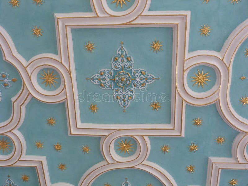 A Beautiful Star Ceiling stock photo. Image of blue, golden - 97602004