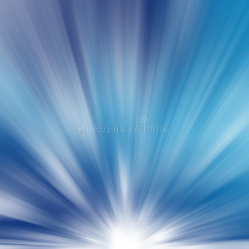 Starburst Blue Light Beam Abstract Background Stock Illustration ...
