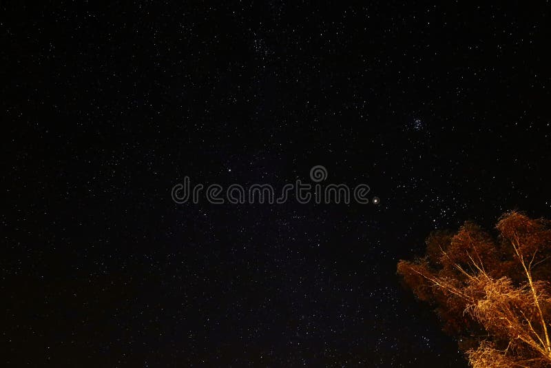 Beautiful starry night sky stock image. Image of light - 264387837