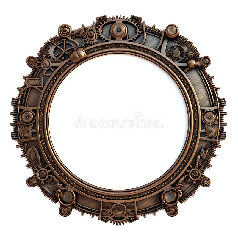 Beautiful Steampunk Frame Clipart Illustration Stock Illustration ...