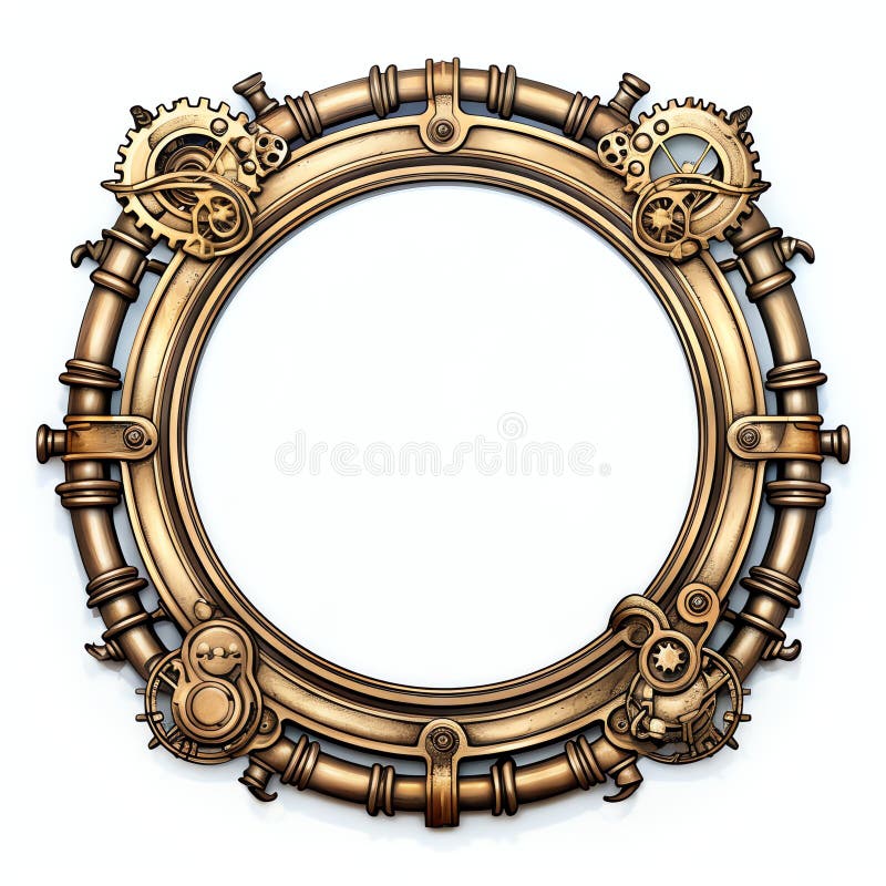 Beautiful Steampunk Frame Clipart Illustration Stock Illustration ...