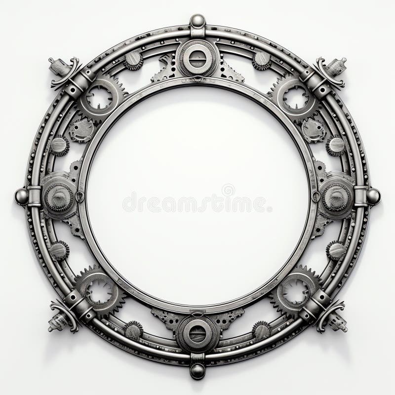 Beautiful Steampunk Frame Clipart Illustration Stock Illustration ...