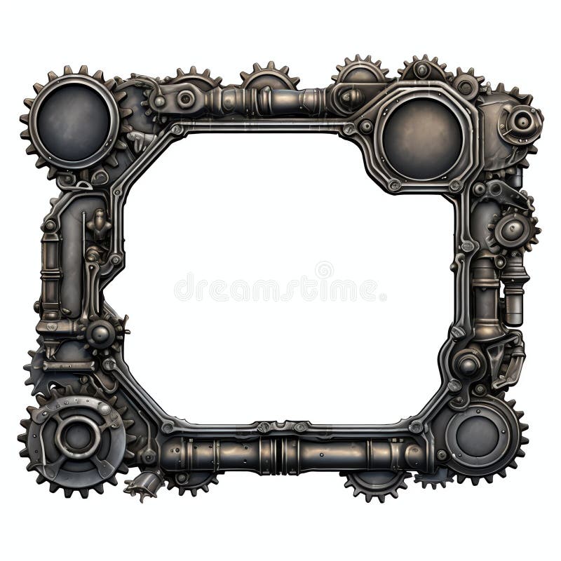 Beautiful Steampunk Frame Clipart Illustration Stock Illustration ...