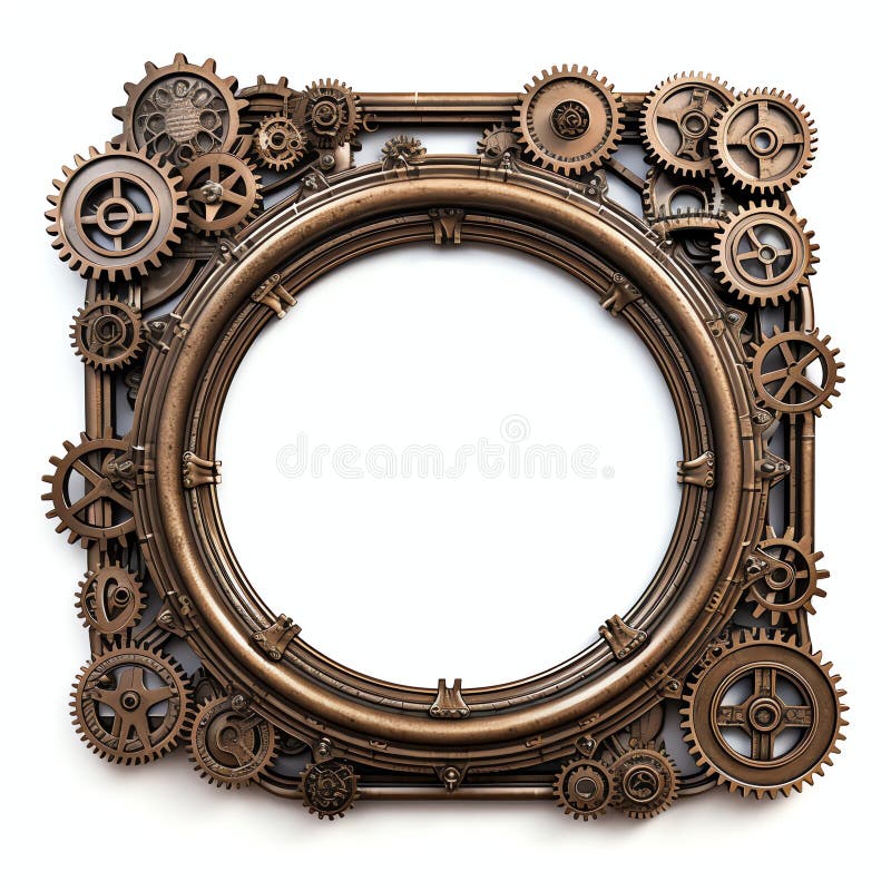 Beautiful Steampunk Frame Clipart Illustration Stock Illustration ...