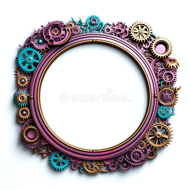Beautiful Steampunk Frame Clipart Illustration Stock Illustration ...