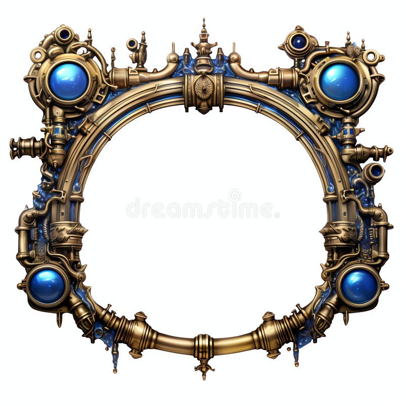 Beautiful Steampunk Frame Clipart Illustration Stock Illustration ...