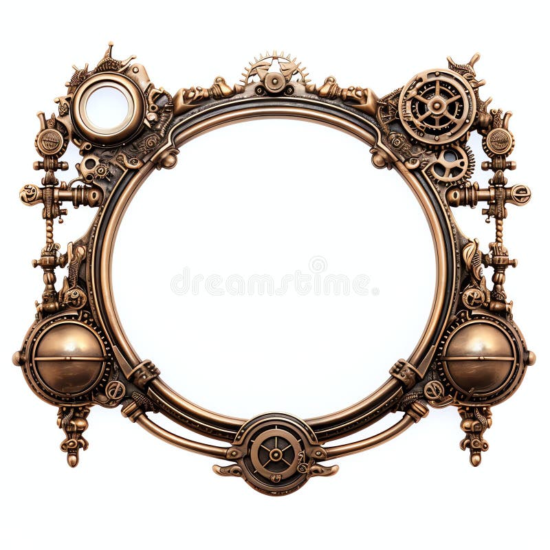 Beautiful Steampunk Frame Clipart Illustration Stock Illustration ...