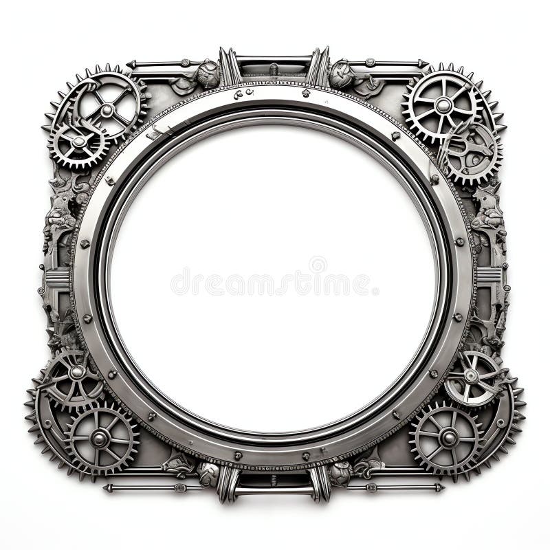 Beautiful Steampunk Frame Clipart Illustration Stock Illustration ...