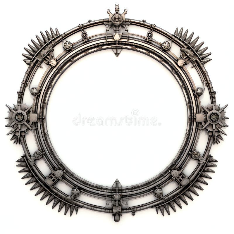Beautiful Steampunk Frame Clipart Illustration Stock Illustration ...