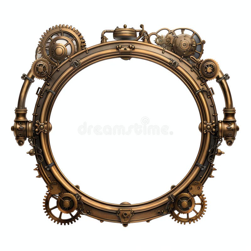 Beautiful Steampunk Frame Clipart Illustration Stock Illustration ...