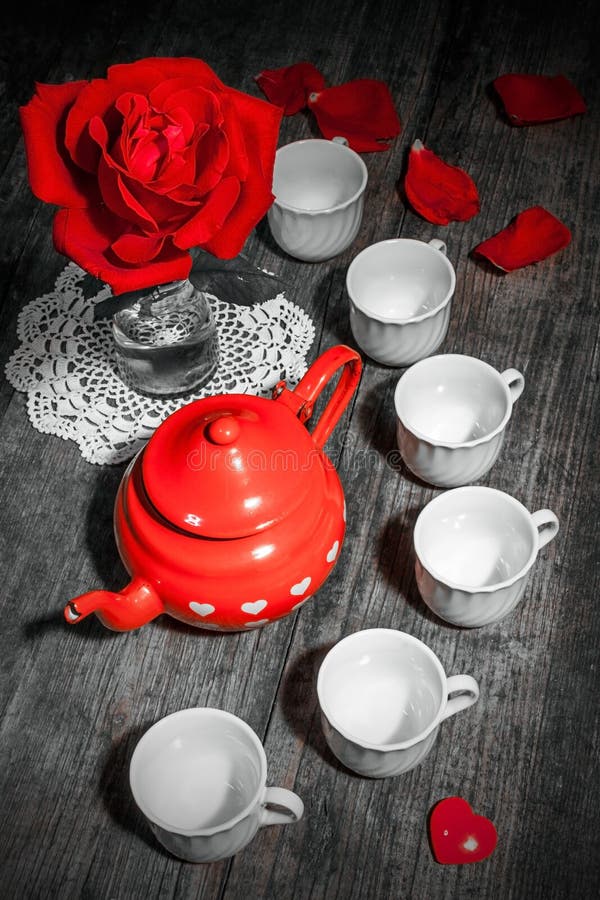 Beautiful Still Life with Rose Tea Stock Image - Image of doily ...