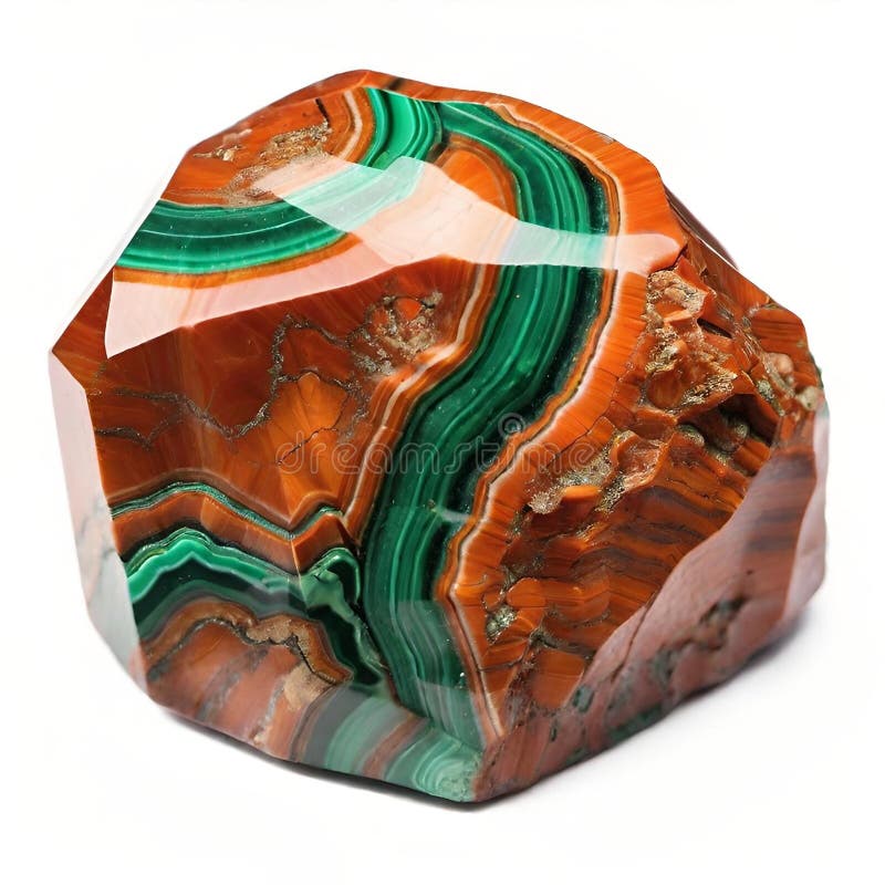 Beautiful Stone of Agate with a Natural Stone Stock Illustration ...