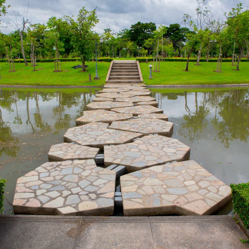 The beautiful stone bridge stock image. Image of cascade - 43992453