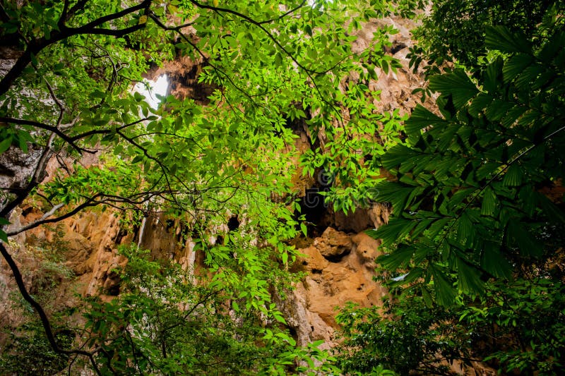 Beautiful Stone Cave with Above Light. Stock Photo - Image of darkness ...