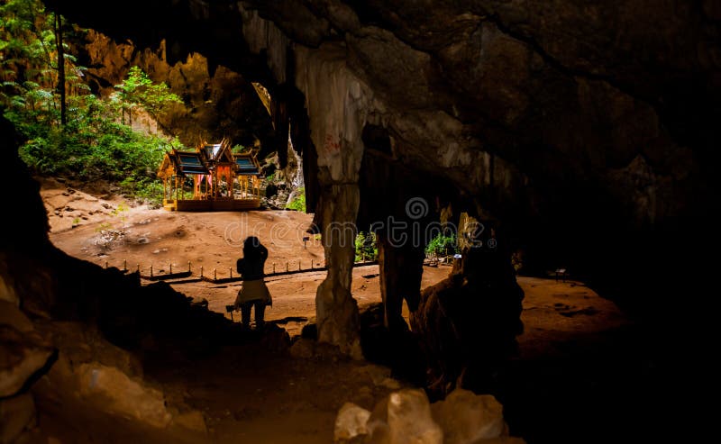 Beautiful Stone Cave with Above Light. Stock Image - Image of abstract ...