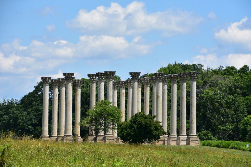 Beautiful Stone Columns from the Old Capitol Stock Image - Image of ...