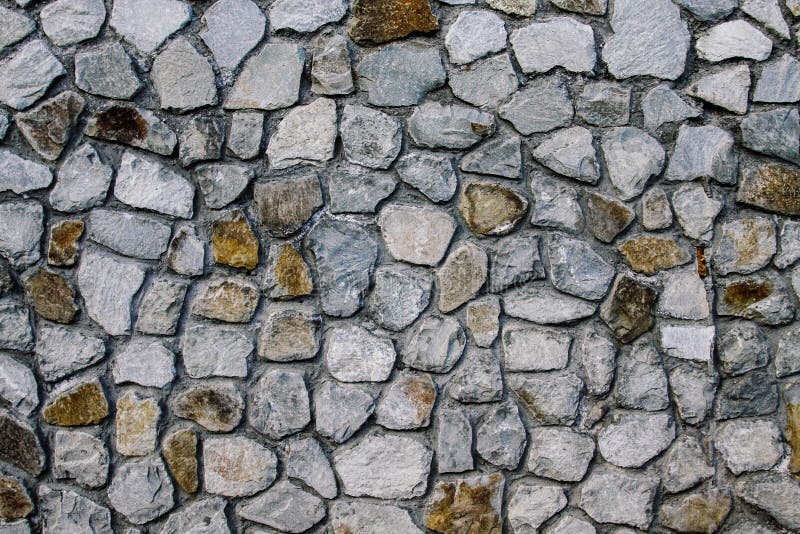 Beautiful Stone Wall Made of Rubble Stone. Stone Background. Stock ...