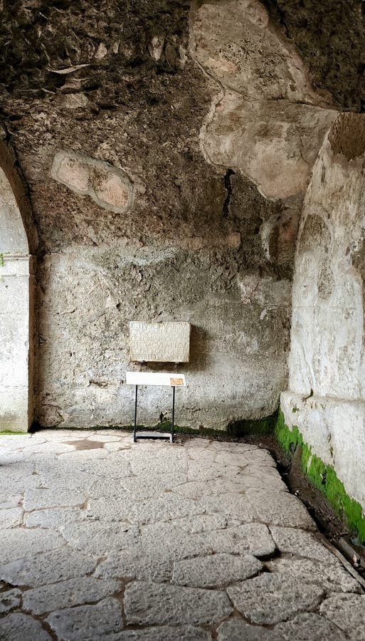 Beautiful Stone Work at the Colosseum of Pompeii Editorial Photography ...