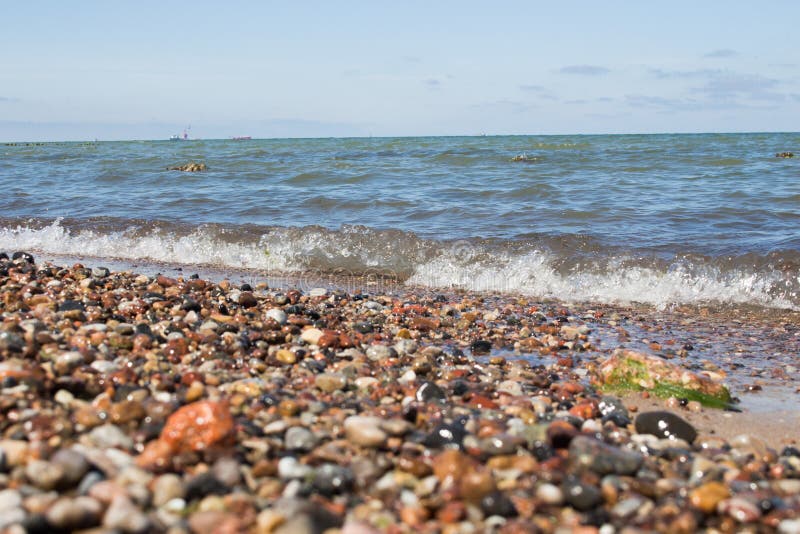 Beautiful Stones on the Beach Stock Photo - Image of pebbles, view ...