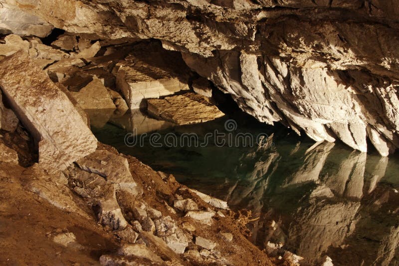 Beautiful stones in a cave stock image. Image of mineral - 17773583