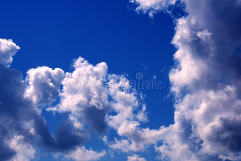 Beautiful Storm Clouds on the Blue Sky. an Approaching Storm Stock ...