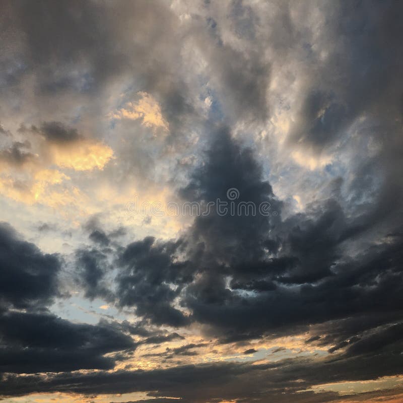 Beautiful Storm Sky with Clouds Background. Dark Sky with Clouds ...