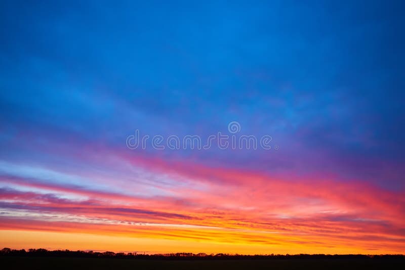 Beautiful Stormy Sunset Sky Stock Photo - Image of stormy, background ...