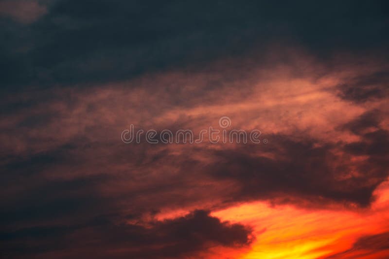 Beautiful of Stratus Cloud in Sunset Background for Forecast and ...