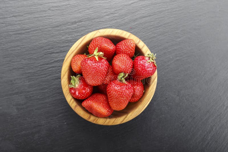 Beautiful Strawberries in a Plate Stock Photo - Image of organic, black ...